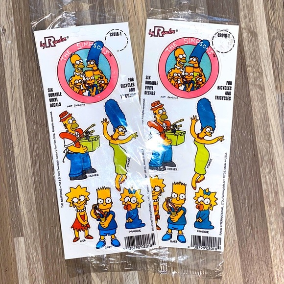 Office | The Simpsons Vintage Stickers Nostalgia 9s Usa | Poshmark